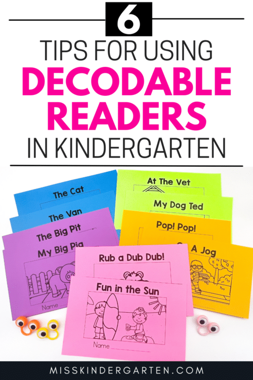 Tips for Using Printable Decodable Readers in Kindergarten - Miss ...