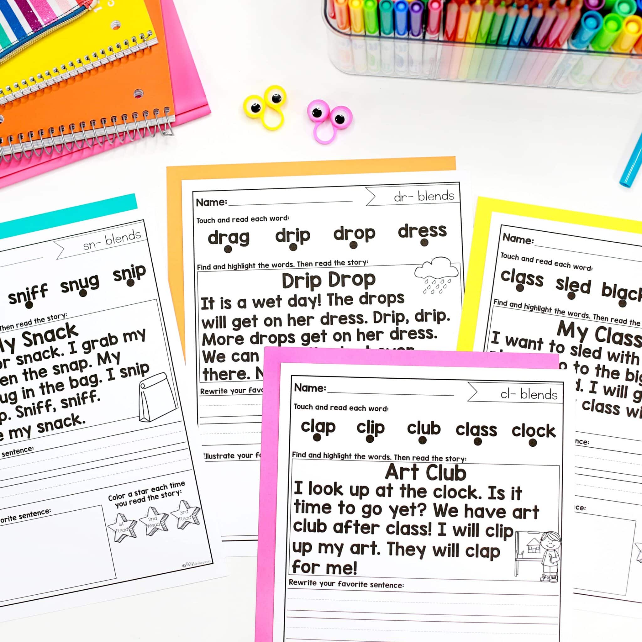 Consonant Blends and Digraphs: Building Fluency - Miss Kindergarten