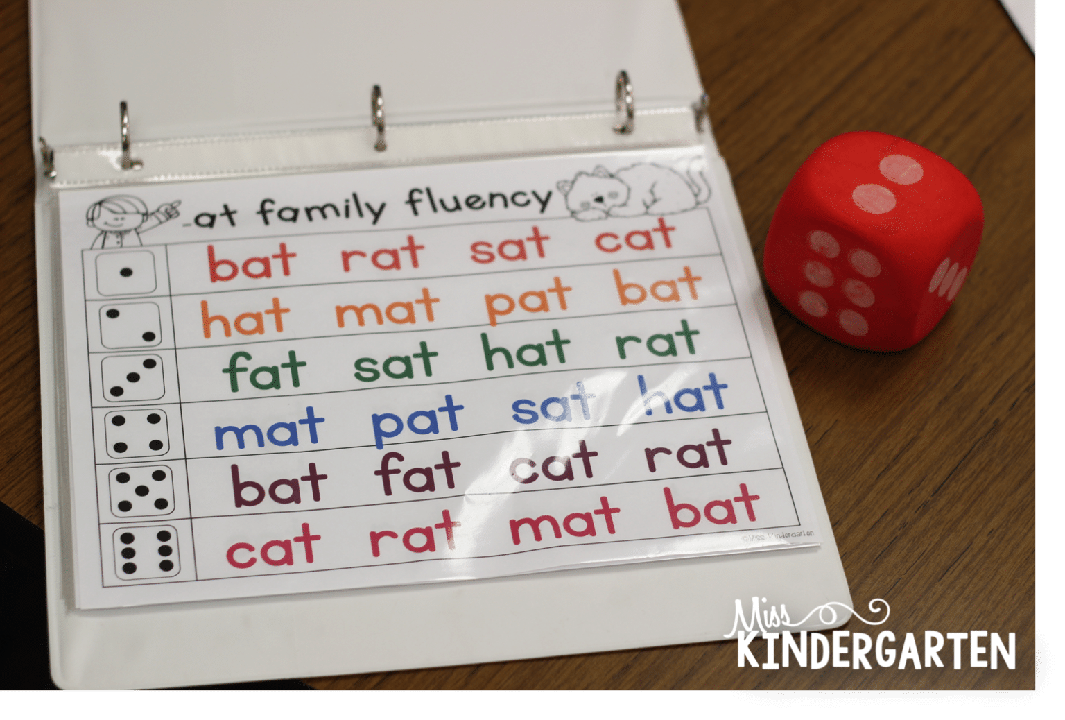 Free Reading Fluency Activities for Kindergarten - Miss Kindergarten