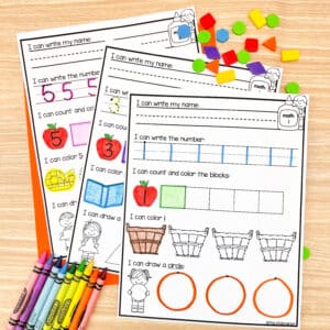 Kindergarten Morning Work for September - Miss Kindergarten