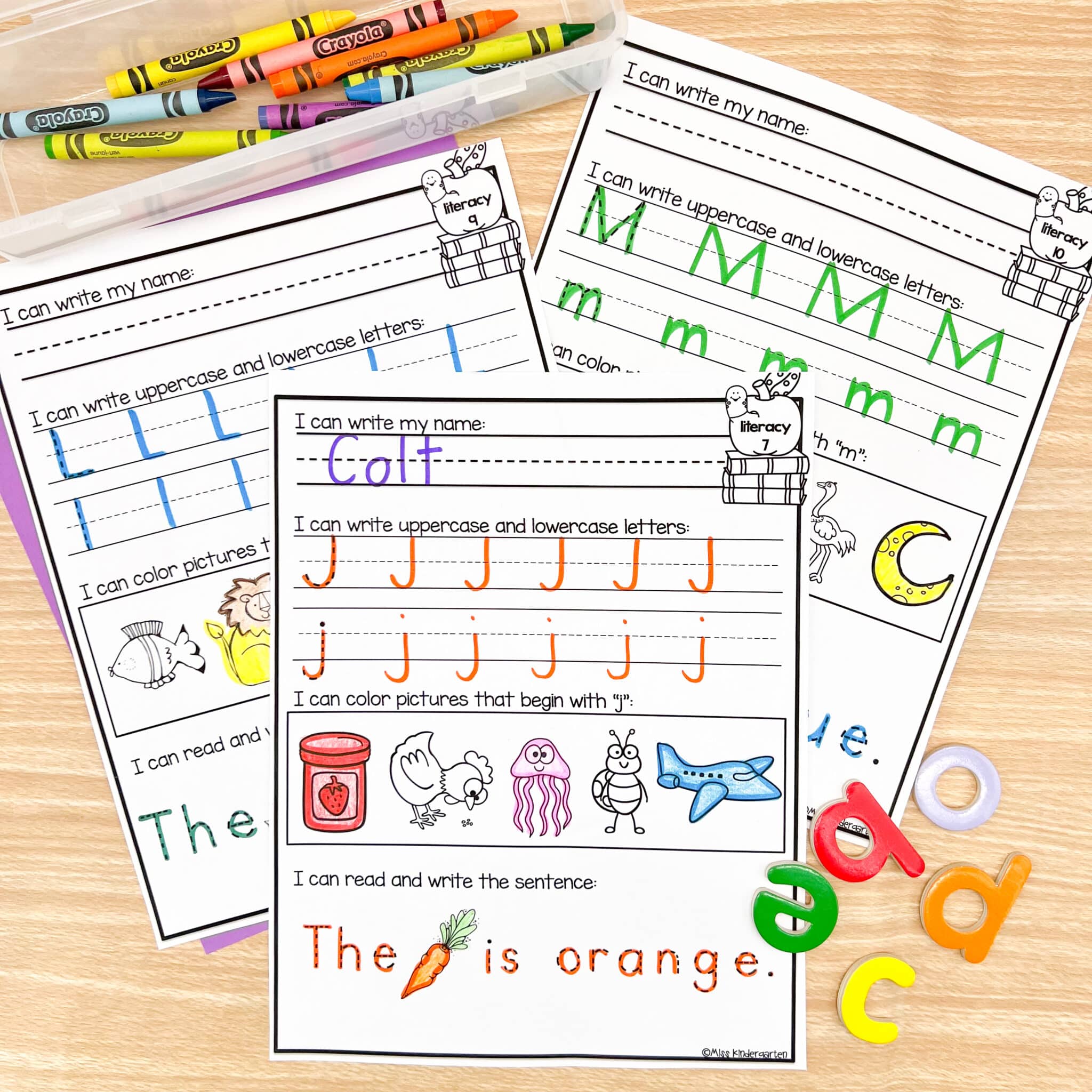 Kindergarten Morning Work for September - Miss Kindergarten