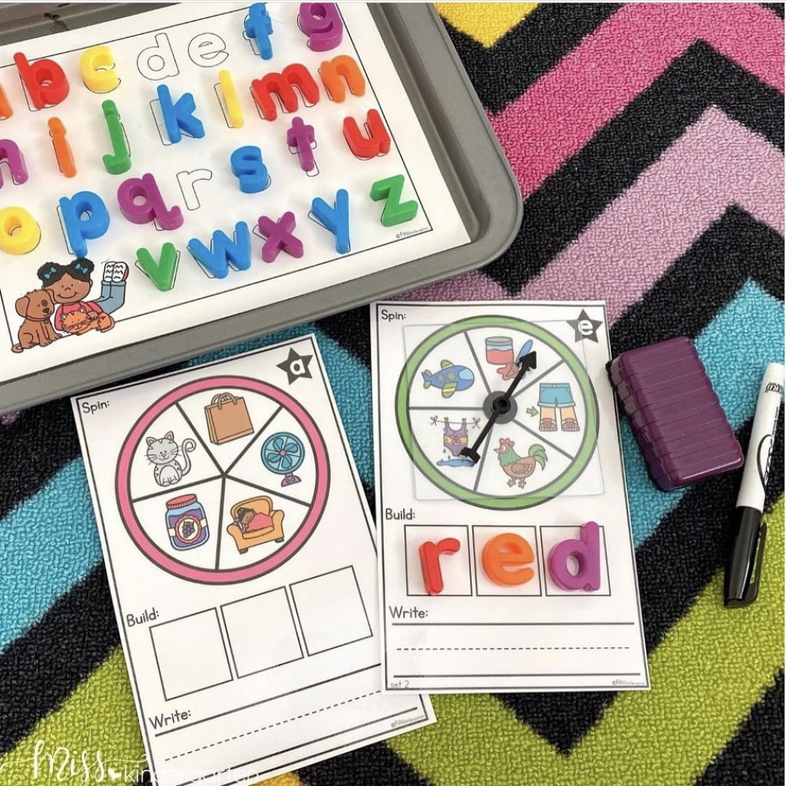Hands-On Word Building Activities for Kindergarten - Miss Kindergarten