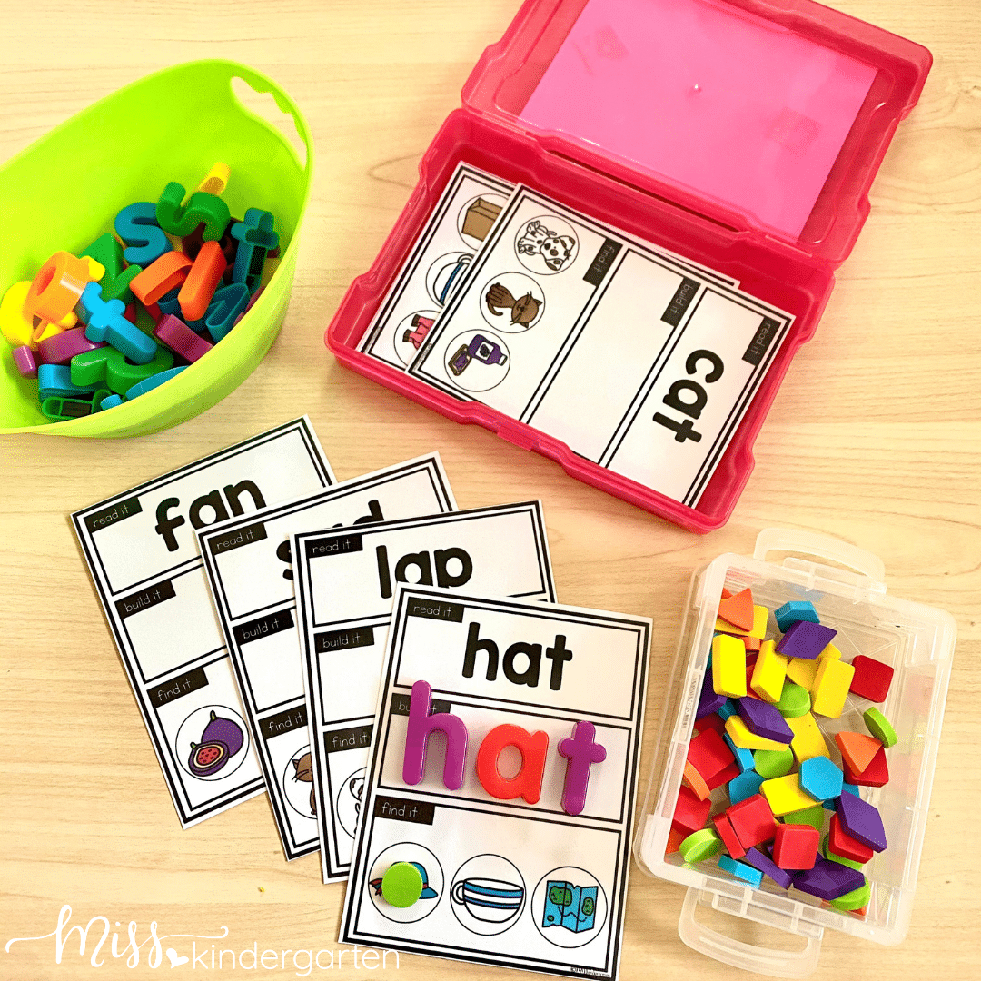 Hands-On Word Building Activities for Kindergarten - Miss Kindergarten