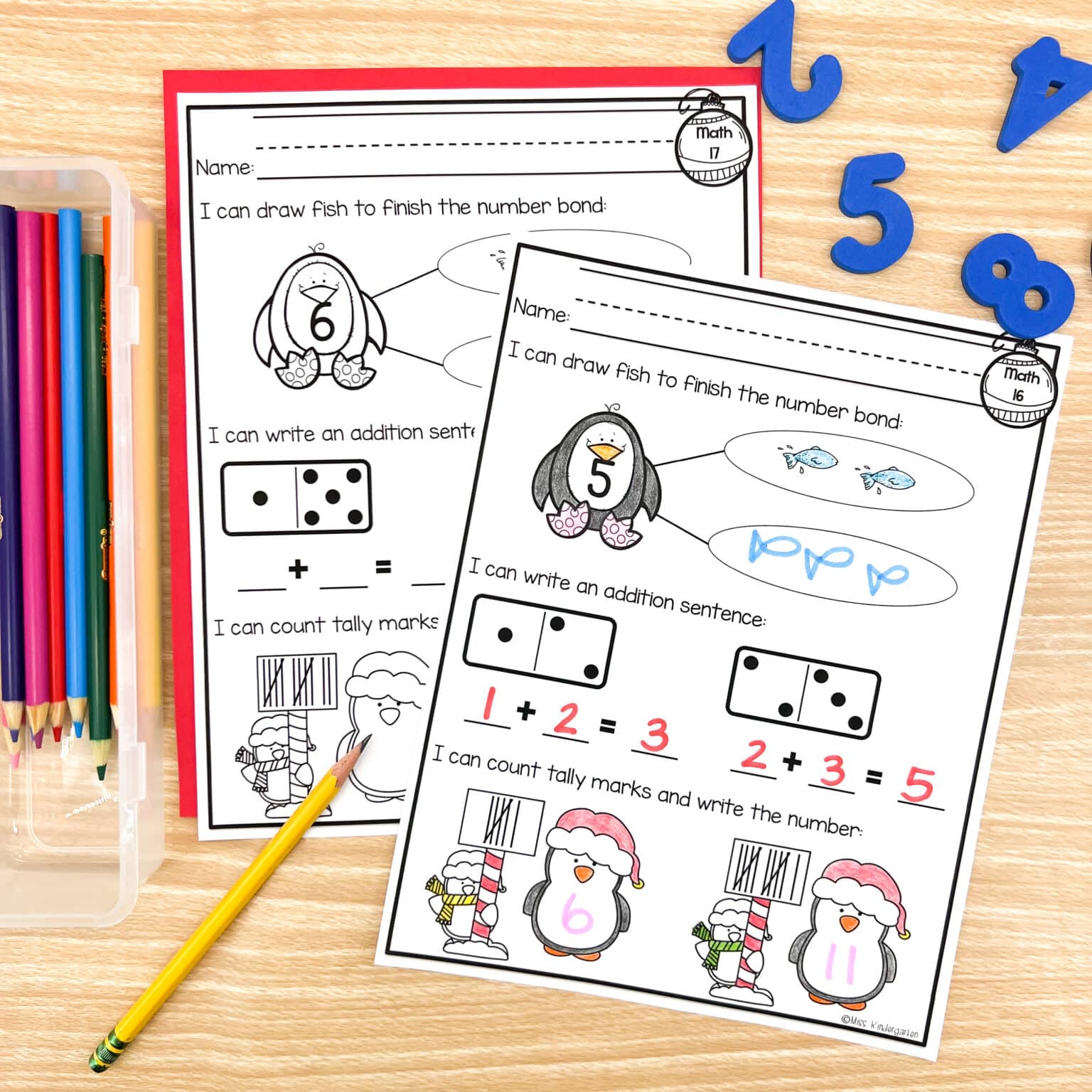 December Morning Work for Kindergarten - Miss Kindergarten