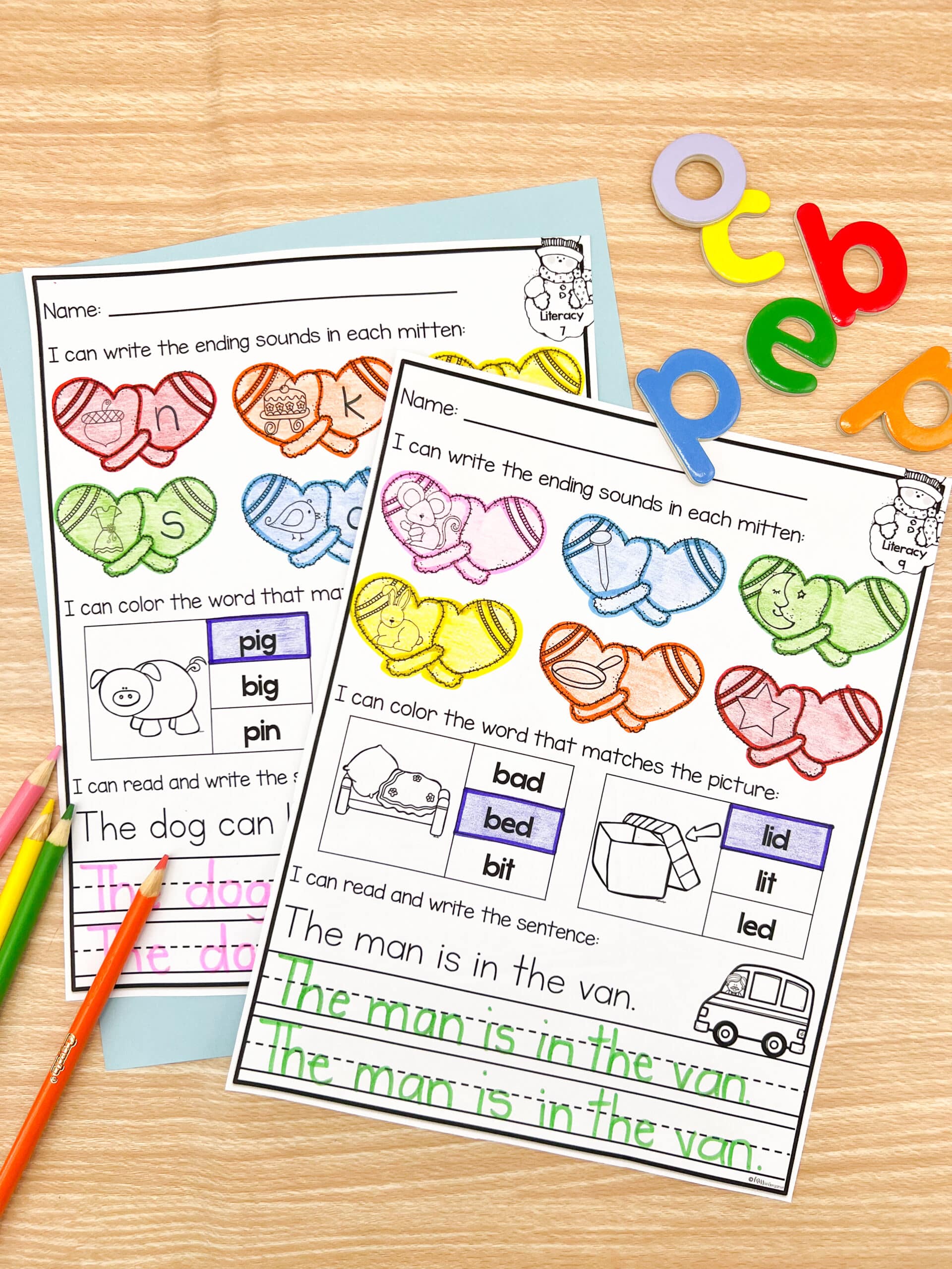 January Morning Work for Kindergarten - Miss Kindergarten