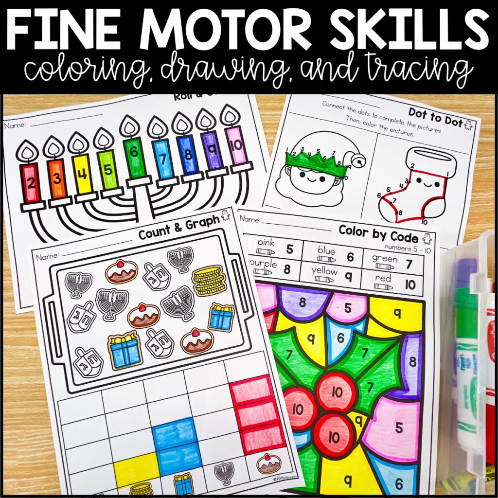 December Activity Packet Kindergarten Christmas Activities Early ...