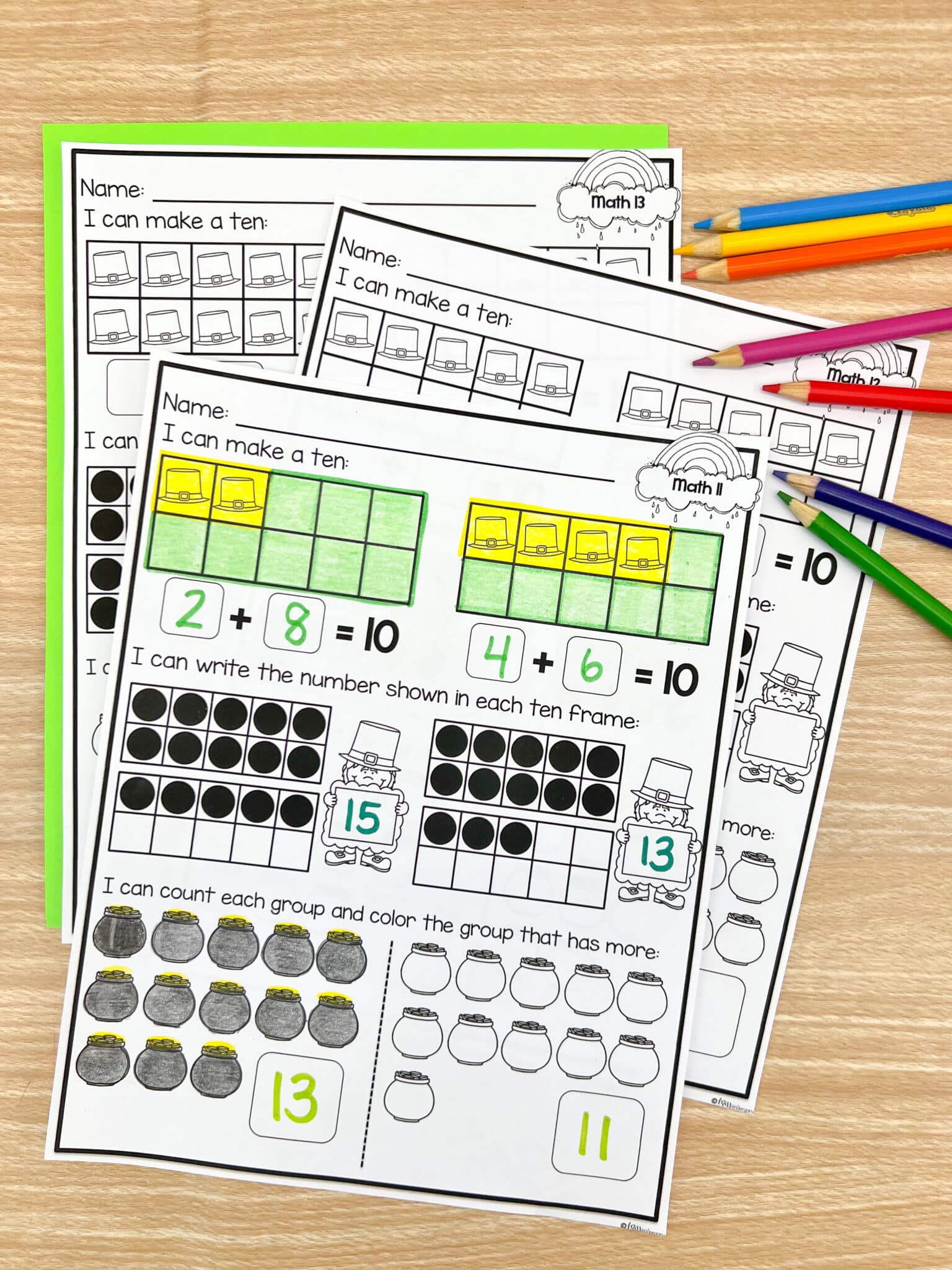 March Morning Work for Kindergarten - Miss Kindergarten