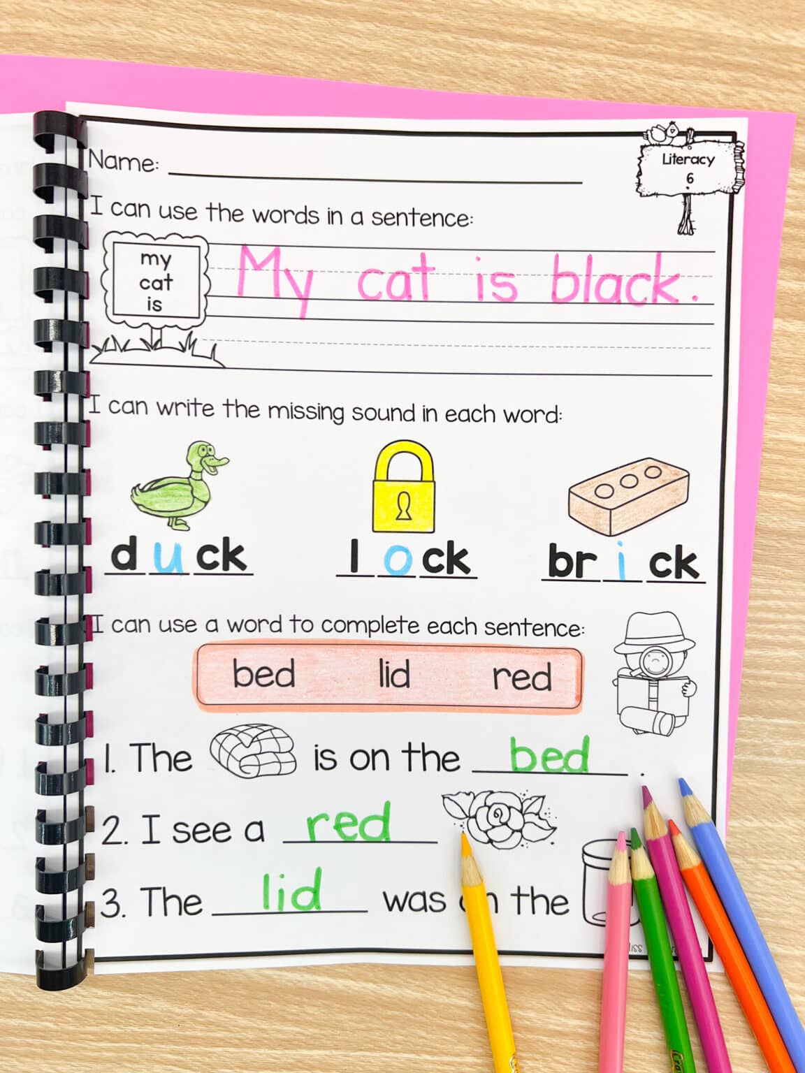 April Morning Work for Kindergarten - Miss Kindergarten