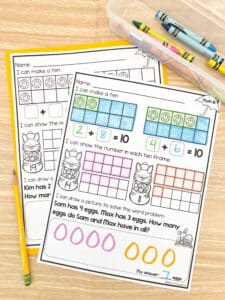 April Morning Work for Kindergarten - Miss Kindergarten