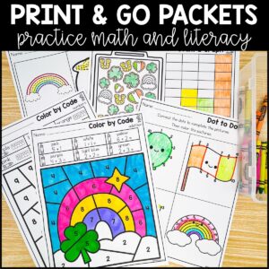 March Activity Packet St Patrick's Day Kindergarten Activities for ...