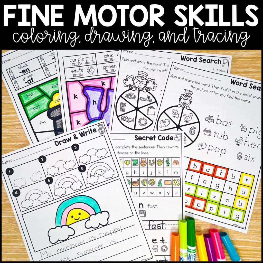 March Activity Packet St Patrick's Day Kindergarten Activities for ...