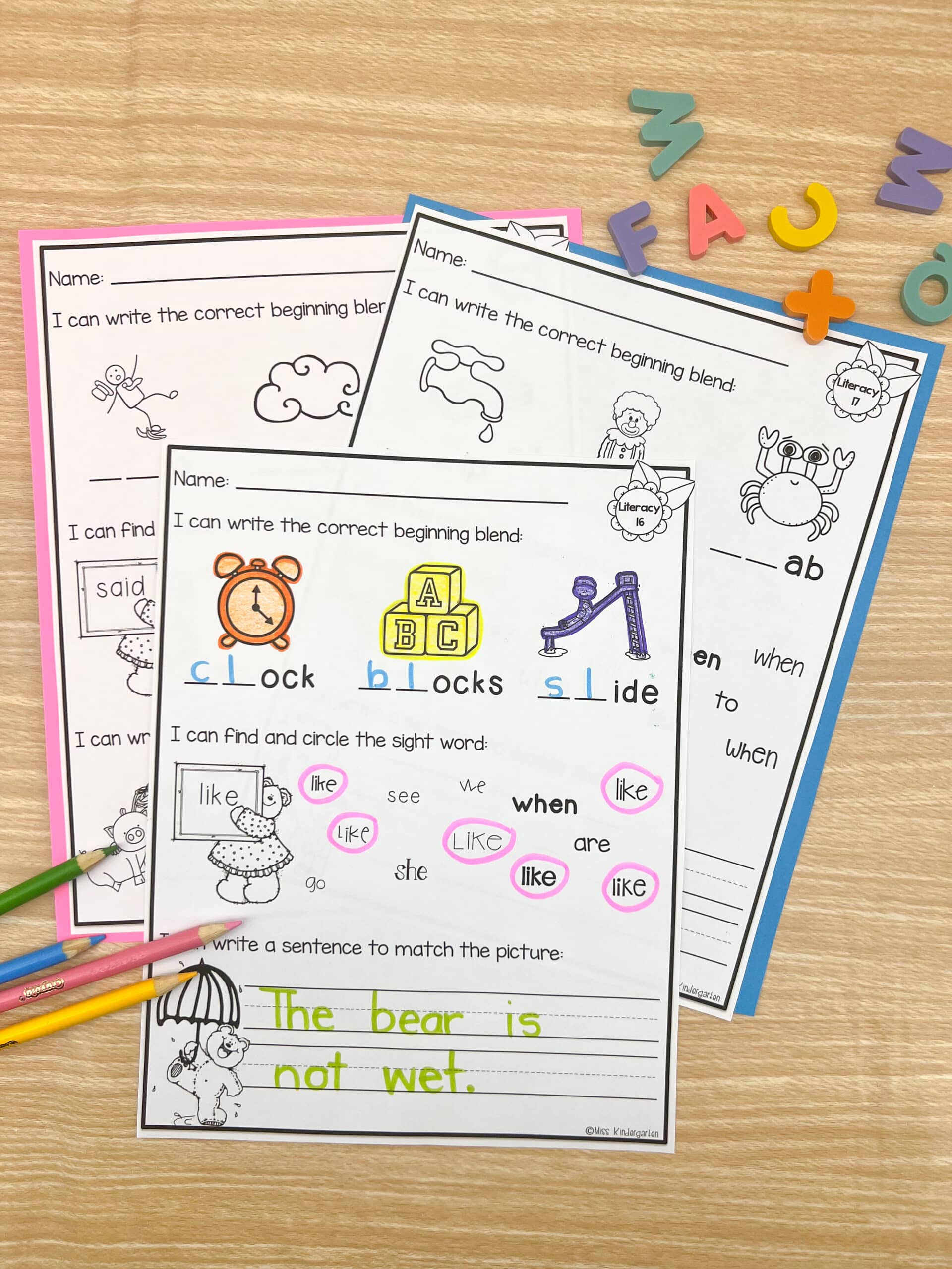 May Morning Work for Kindergarten - Miss Kindergarten