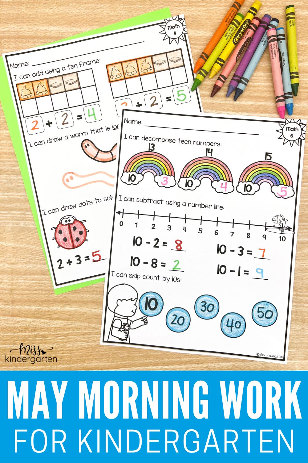 May Morning Work for Kindergarten - Miss Kindergarten