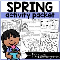 Spring Activity Packet April Kindergarten Activities for Early ...