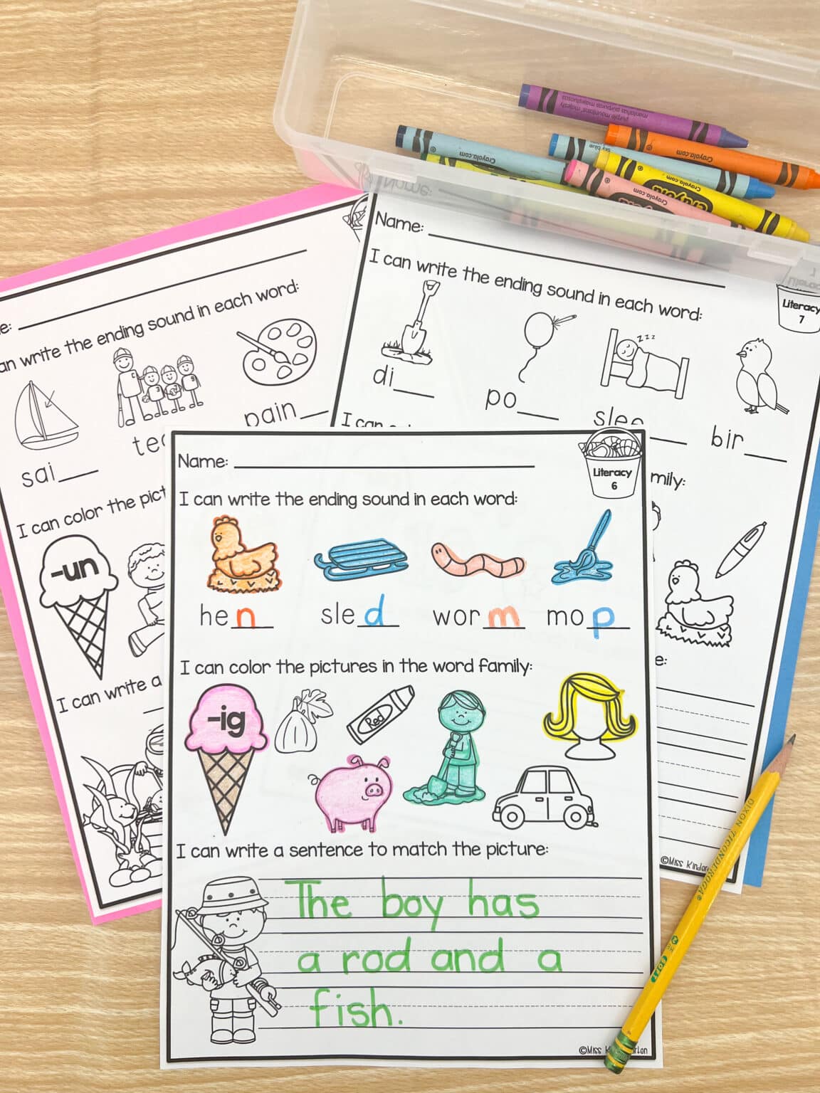 June Morning Work for Kindergarten - Miss Kindergarten