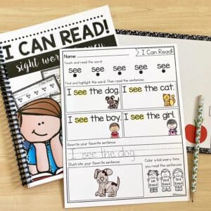Reading Sight Words in Kindergarten - Miss Kindergarten