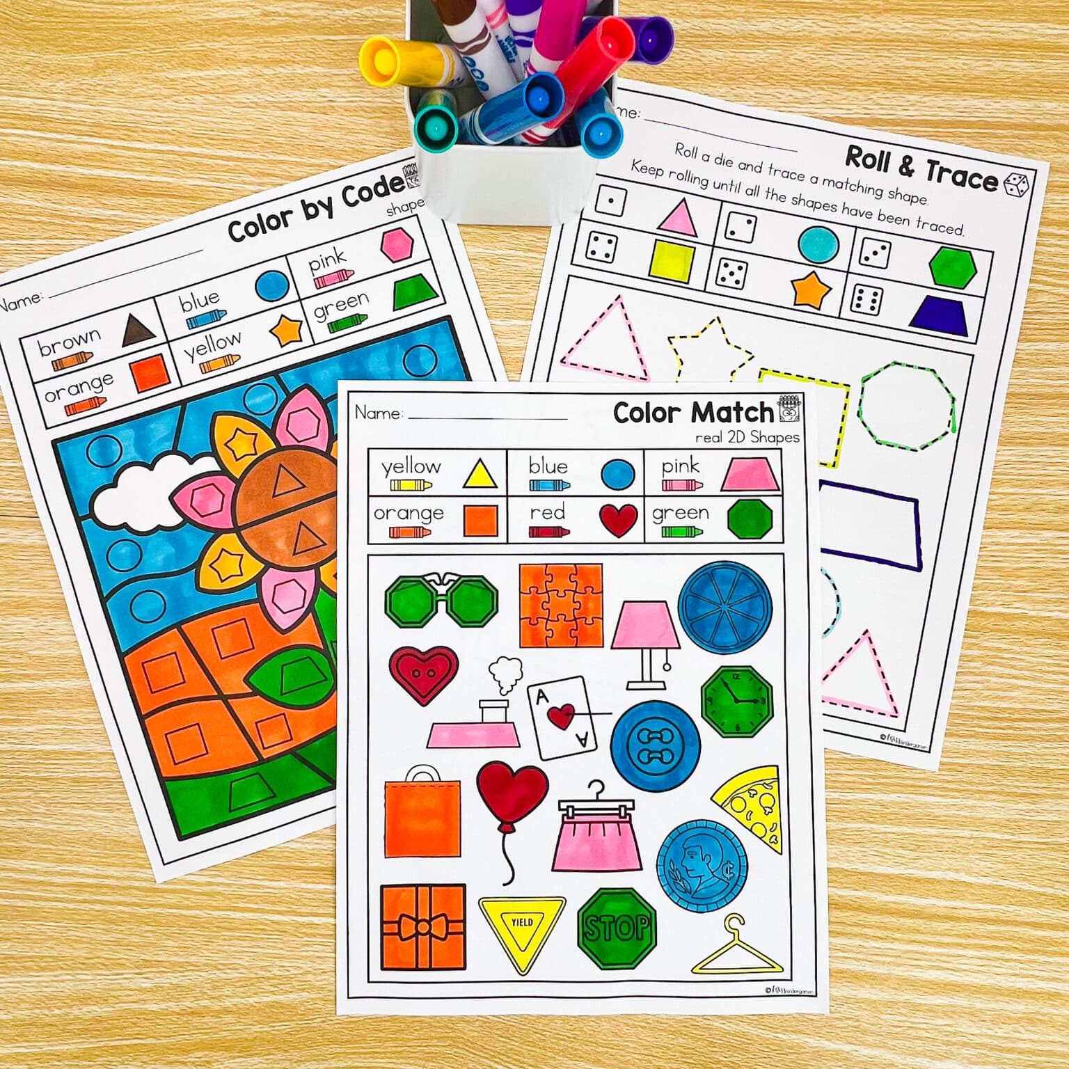 Shape Printables for Kindergarten - Miss Kindergarten