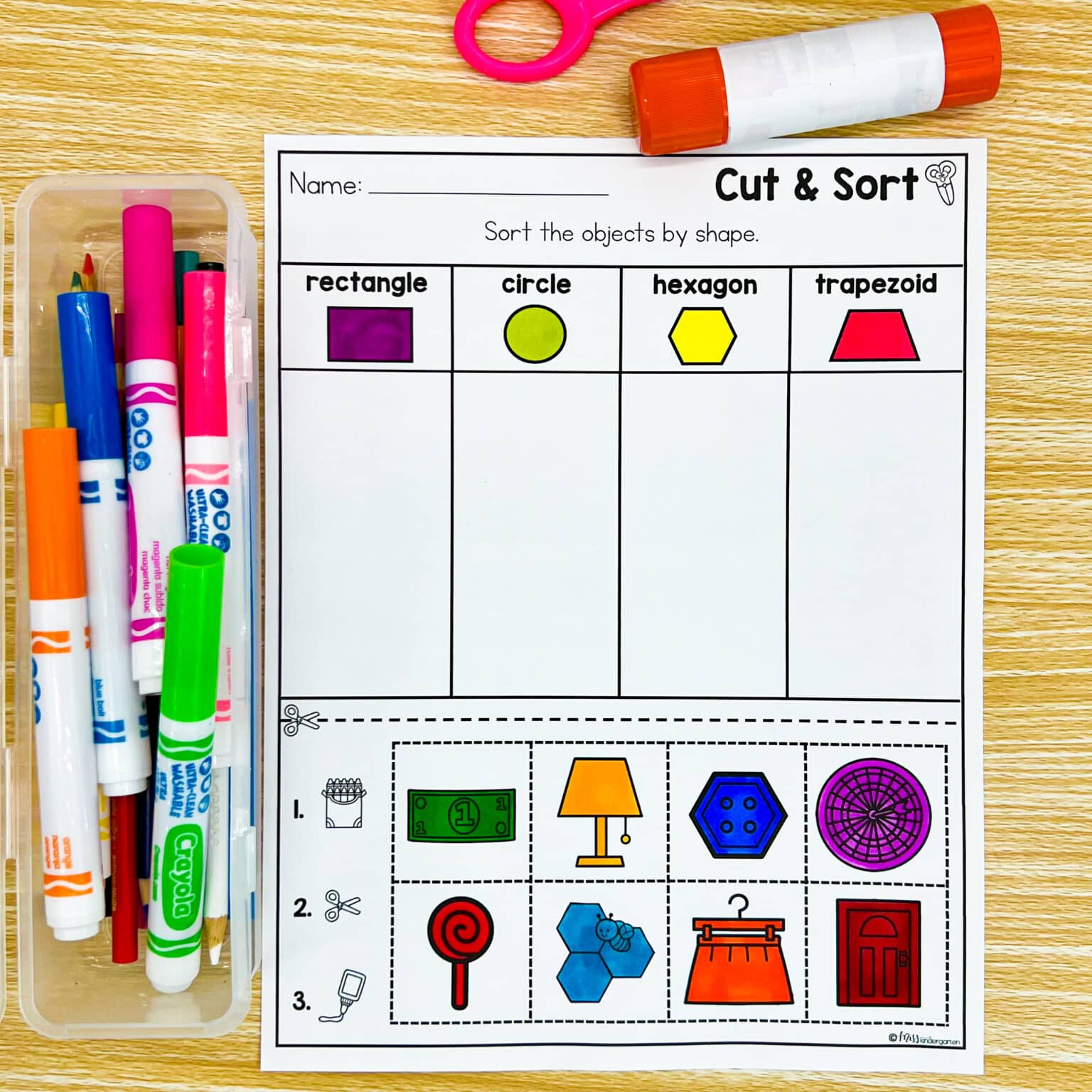 Shape Printables for Kindergarten - Miss Kindergarten