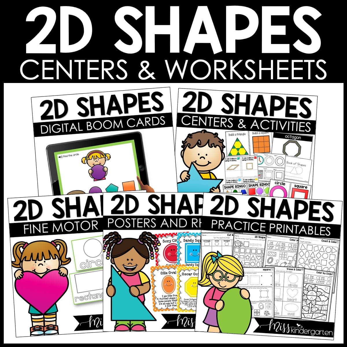 2D Shapes Centers and Activities - Miss Kindergarten