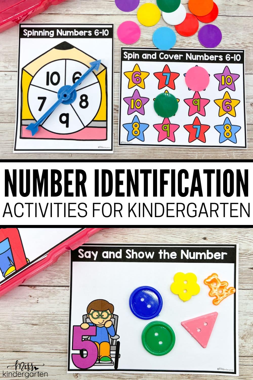 Number Identification Activities for Kindergarten - Miss Kindergarten