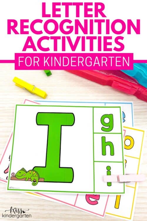 Letter Recognition Activities for Kindergarten - Miss Kindergarten