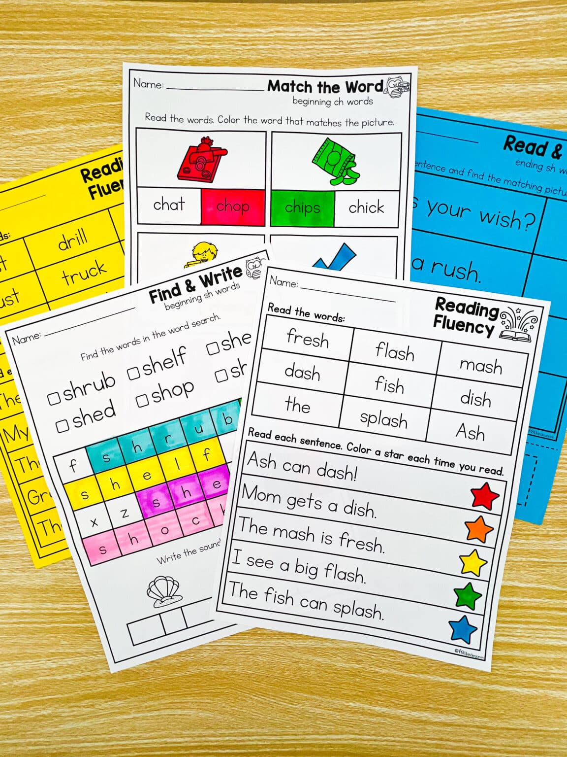 Blend and Digraph Worksheets for Kindergarten - Miss Kindergarten
