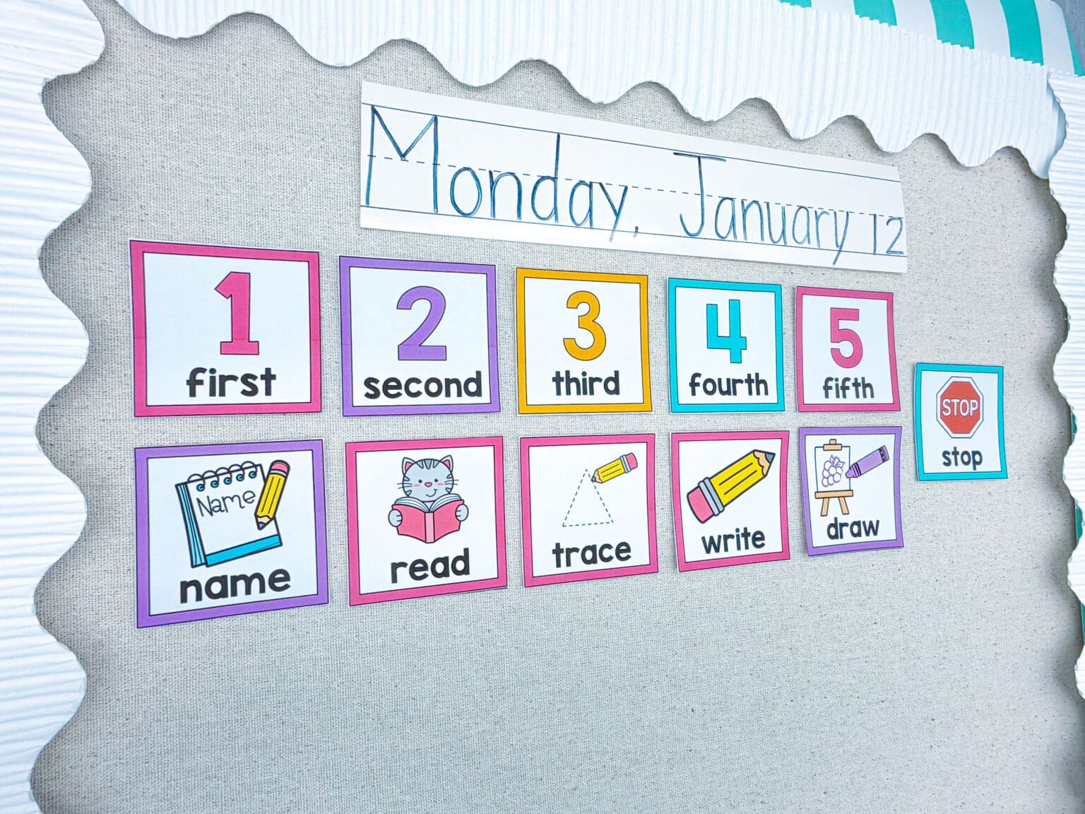 Visual Direction Cards for Kindergarten - Miss Kindergarten