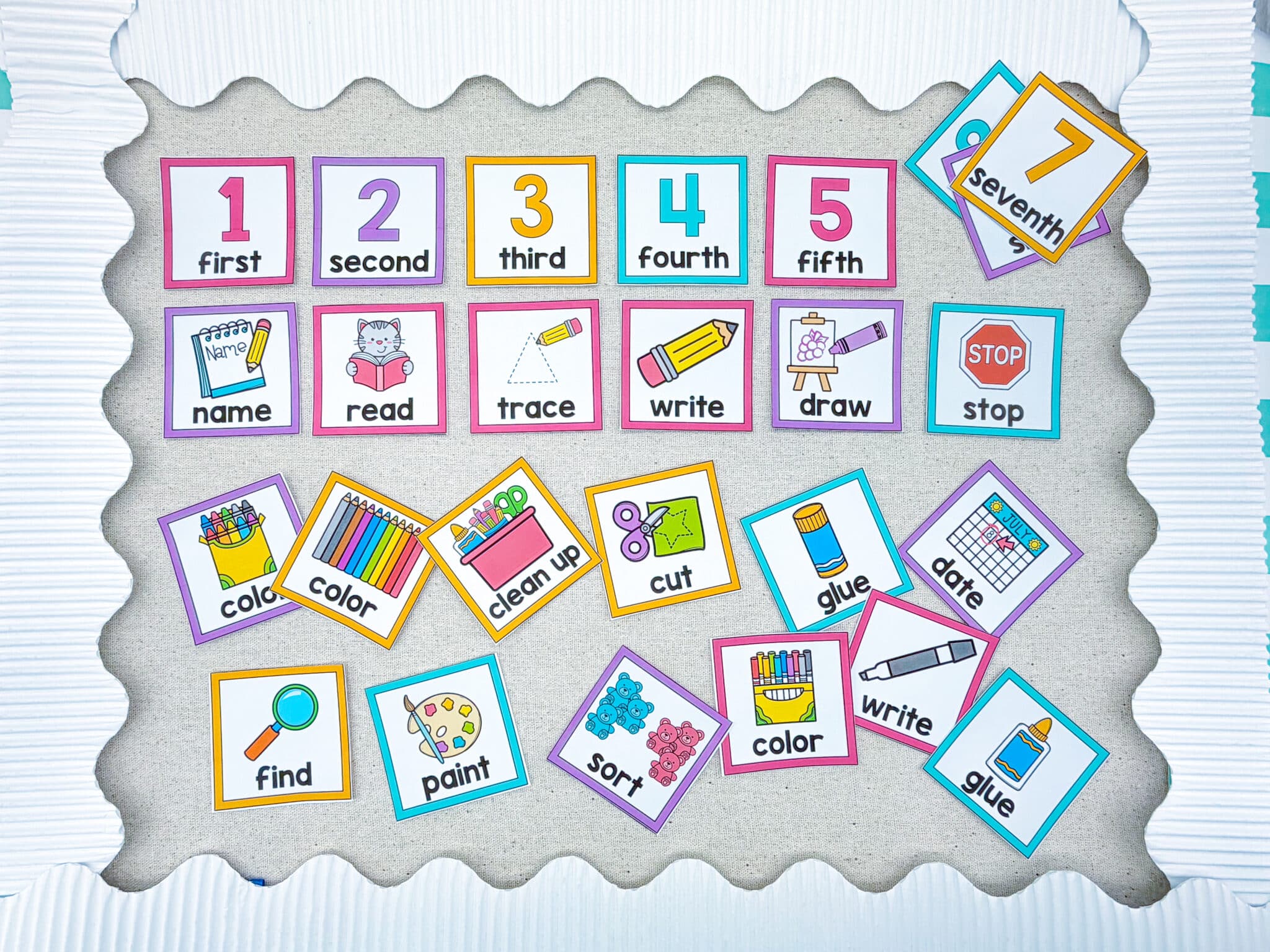 Visual Direction Cards for Kindergarten - Miss Kindergarten