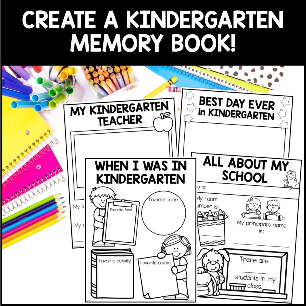 Kindergarten Memory Book End of the Year Kindergarten Memories - Miss ...