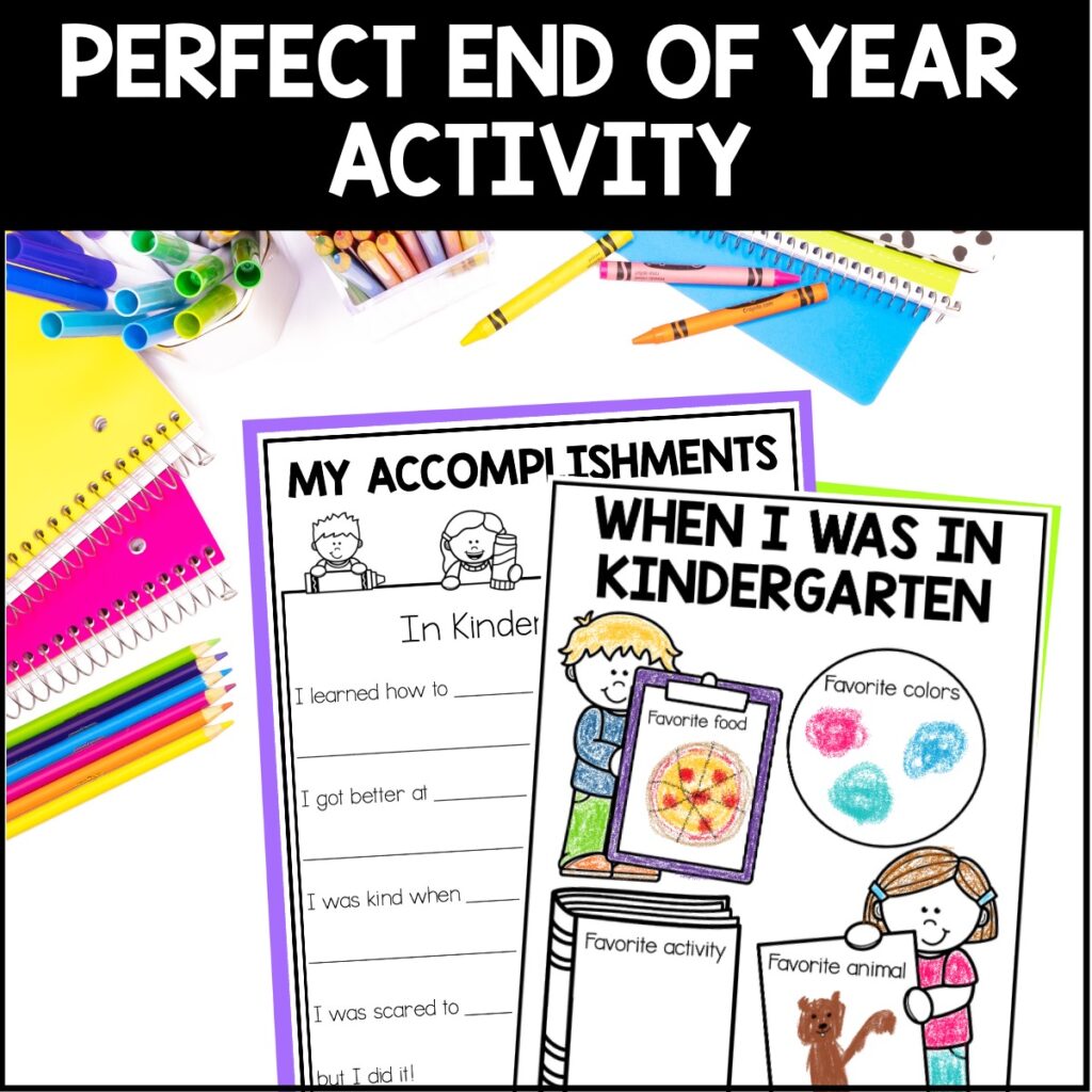 Kindergarten Memory Book End of the Year Kindergarten Memories - Miss ...