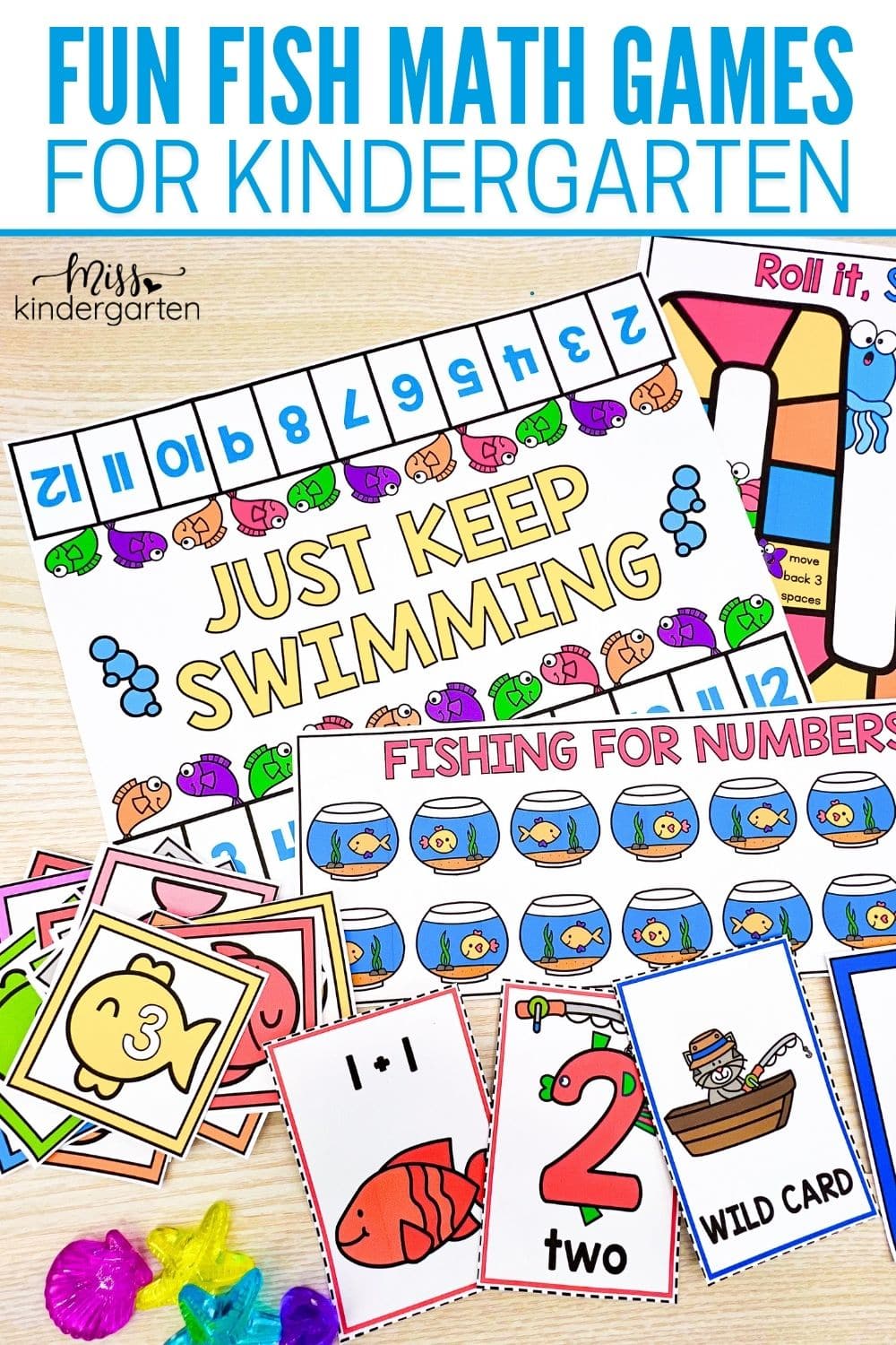 Fish Math Games for Kindergarten - Miss Kindergarten