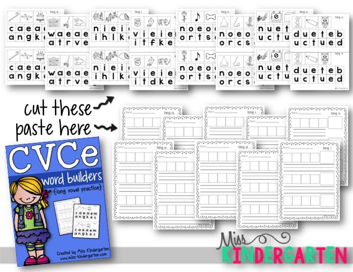 Word Mapping CVCe Words Long Vowel Worksheets Science of Reading - Miss ...