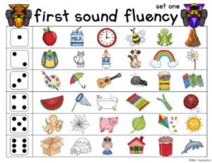 First Sound Fluency Freebie - Miss Kindergarten