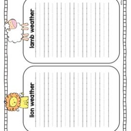 In Like a Lion Out Like a Lamb • Lion and Lamb Craft - Miss Kindergarten