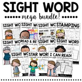 I Can Read Sight Word Fluency Kindergarten Worksheets - Miss Kindergarten
