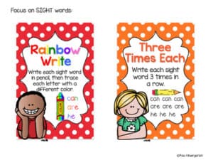 Kindergarten Sight Words Practice Super Sight Word Spellers! - Miss ...