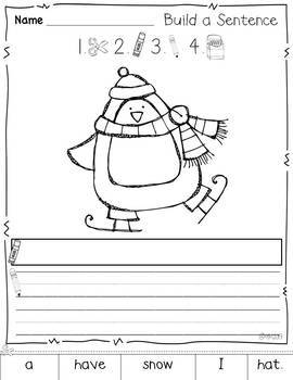 Winter Activities Print and Go Printables for Winter - Miss Kindergarten