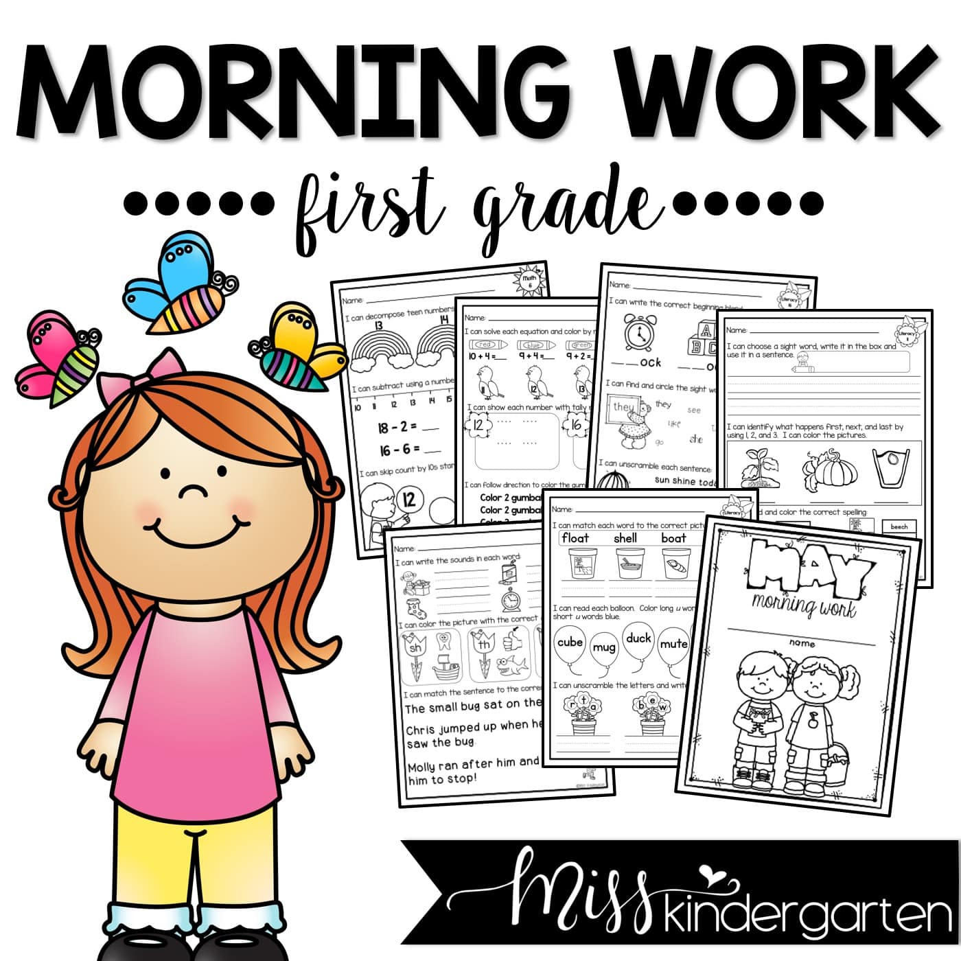 May Morning Work First Grade - Miss Kindergarten