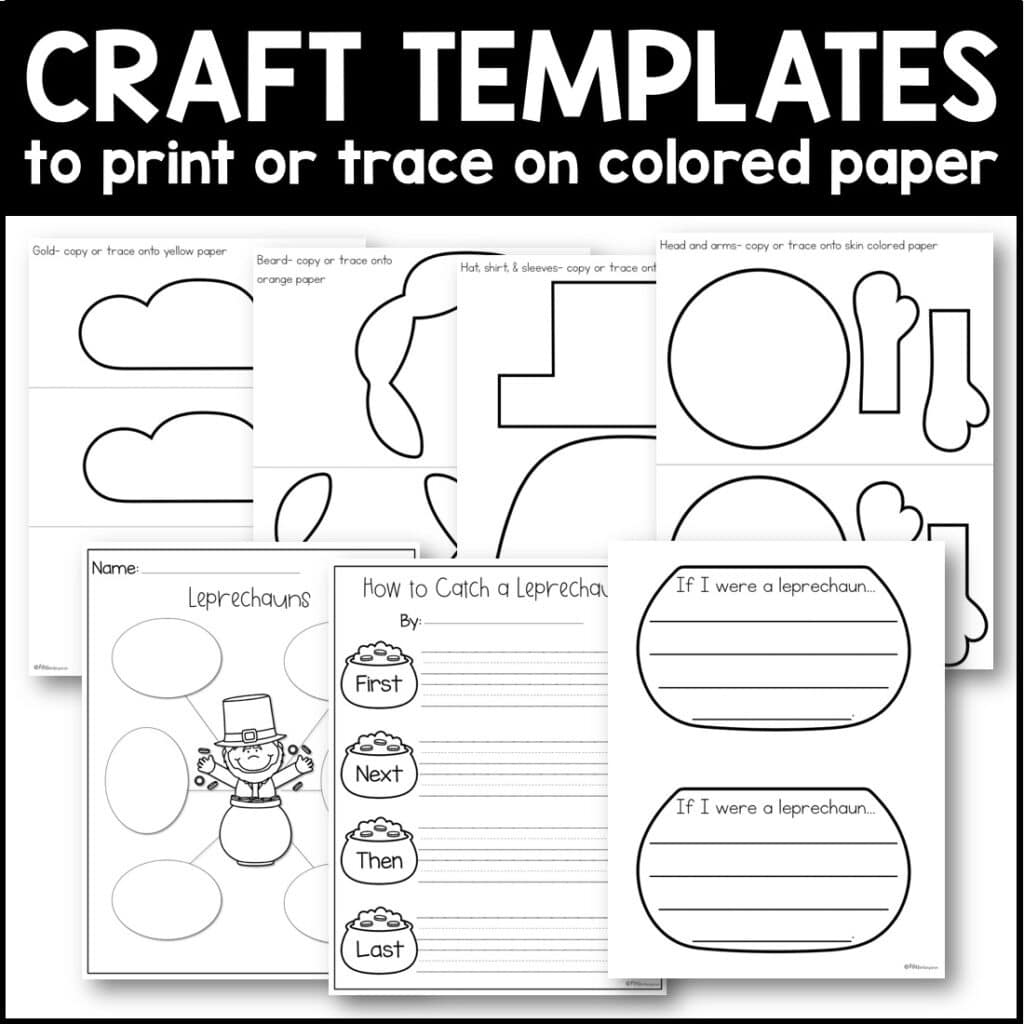 St Patricks Day Activities Leprechaun Craft and Writing Templates ...