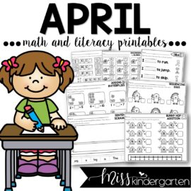 April Print and Go Printables - Miss Kindergarten