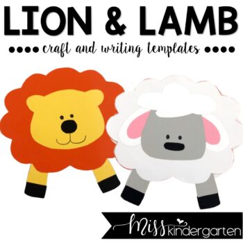 In Like a Lion Out Like a Lamb • Lion and Lamb Craft - Miss Kindergarten
