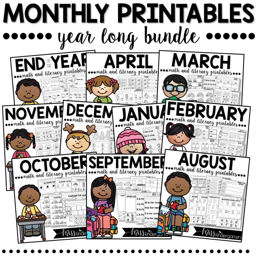 First Week of Kindergarten No Prep Printables Back to School Worksheets ...
