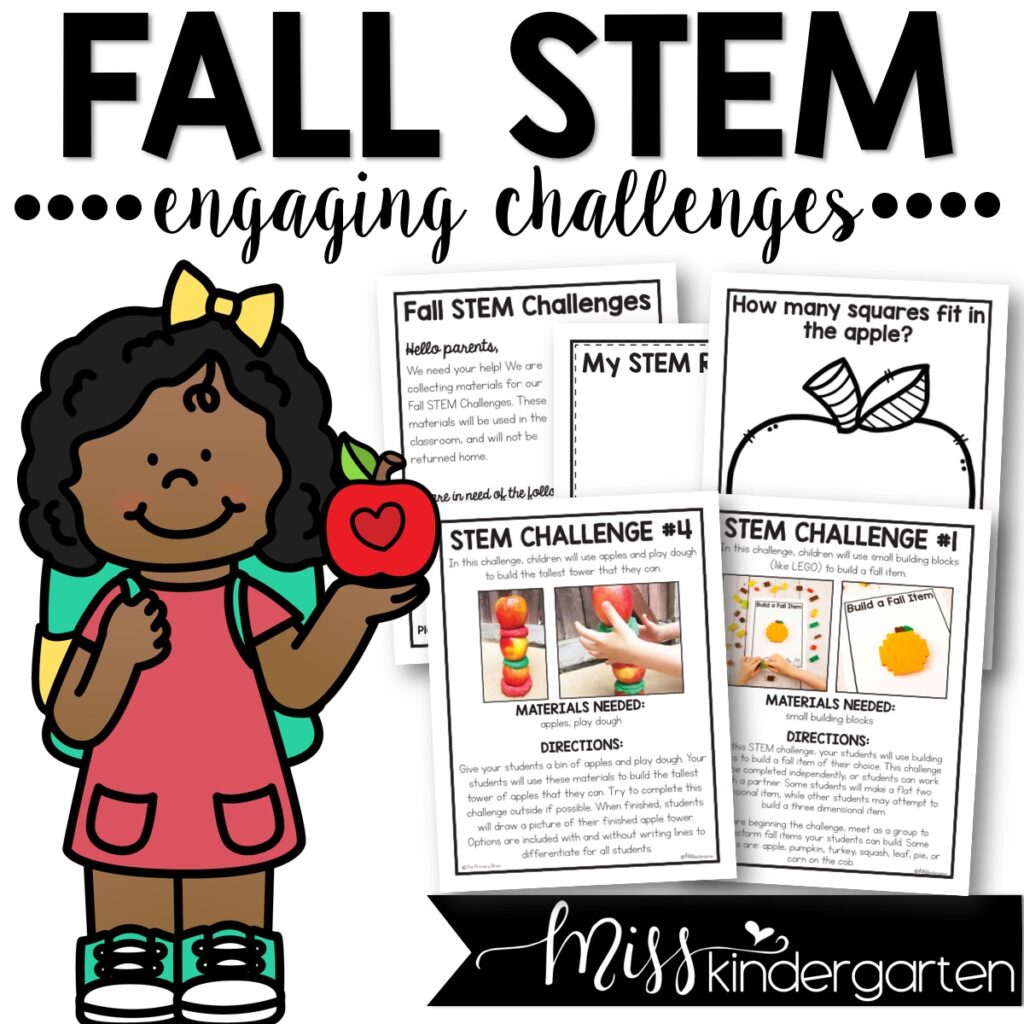 STEM Challenges Fall - Miss Kindergarten