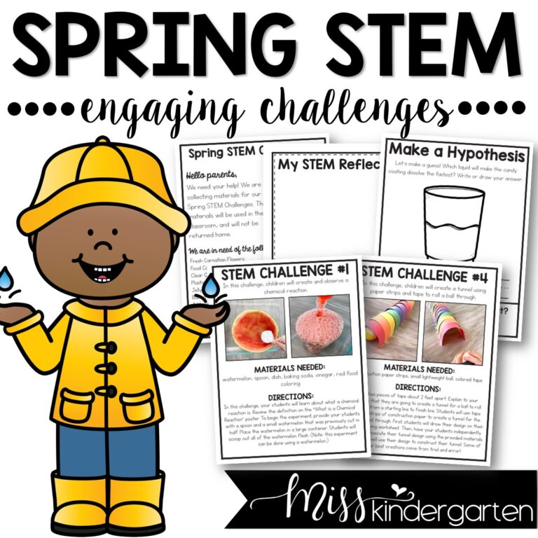 STEM Spring Challenges - Miss Kindergarten