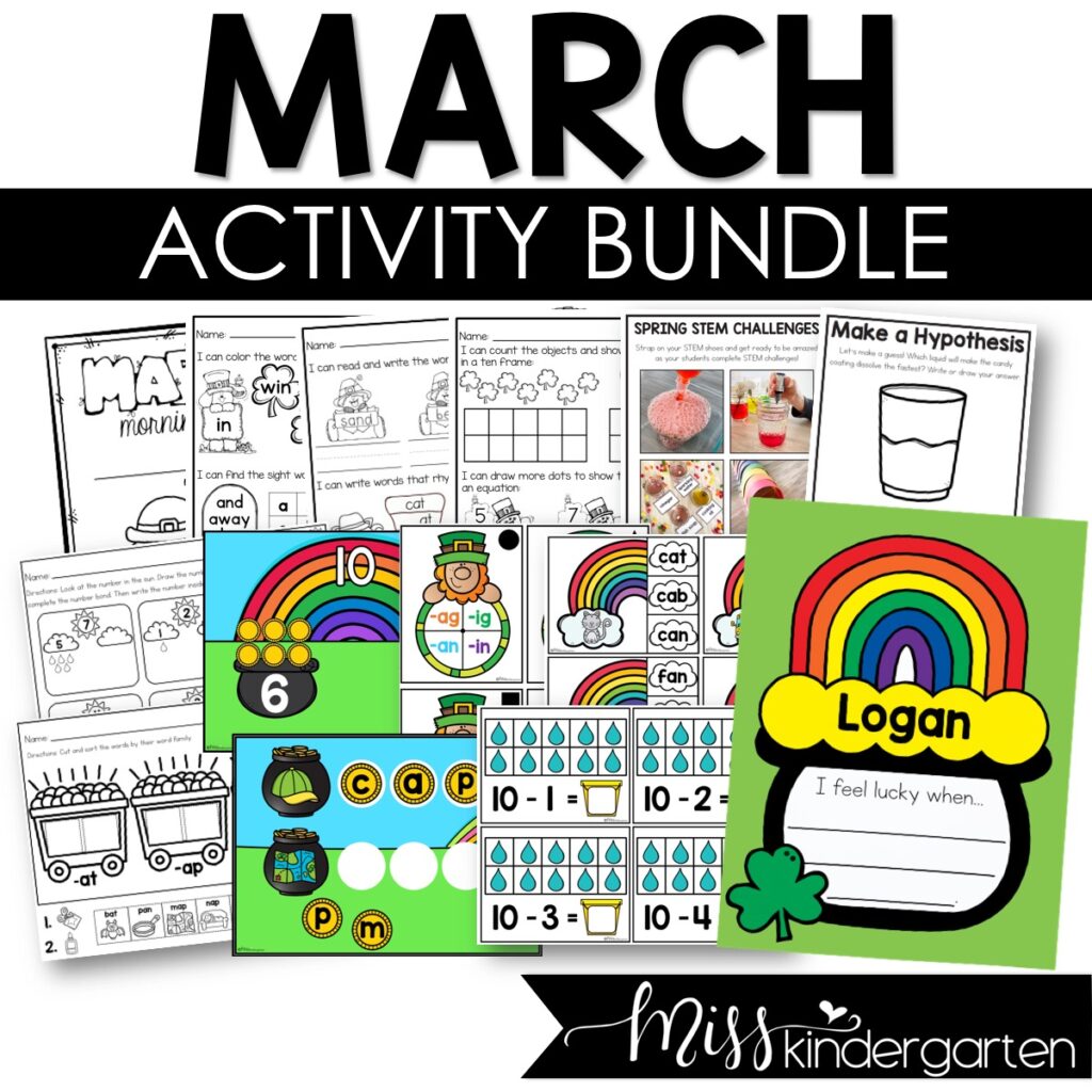 Engaging Kindergarten Activities for March - Miss Kindergarten