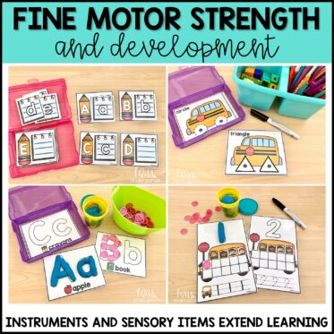 Low Prep Back to School Math and Literacy Centers - Miss Kindergarten