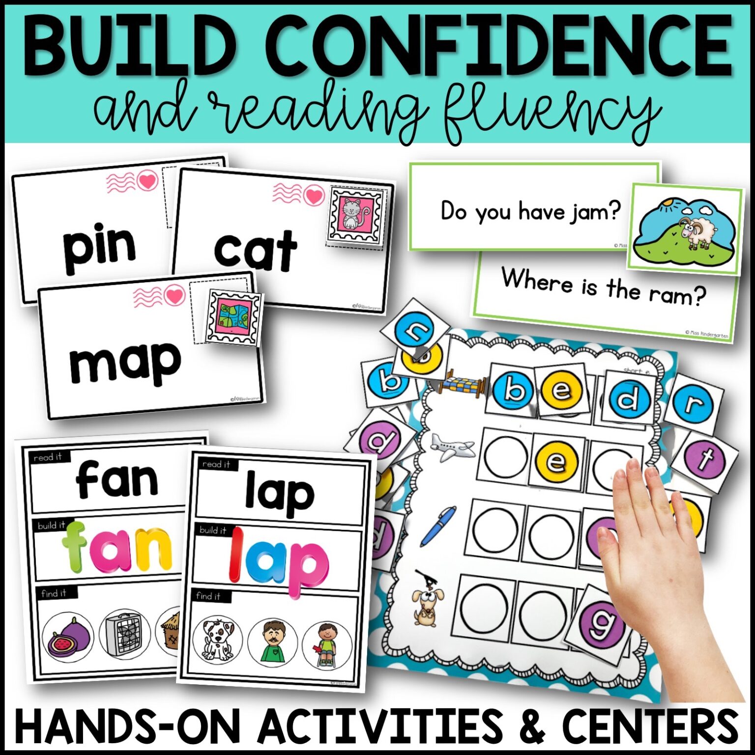 Super CVC Words Worksheets and Centers - Miss Kindergarten