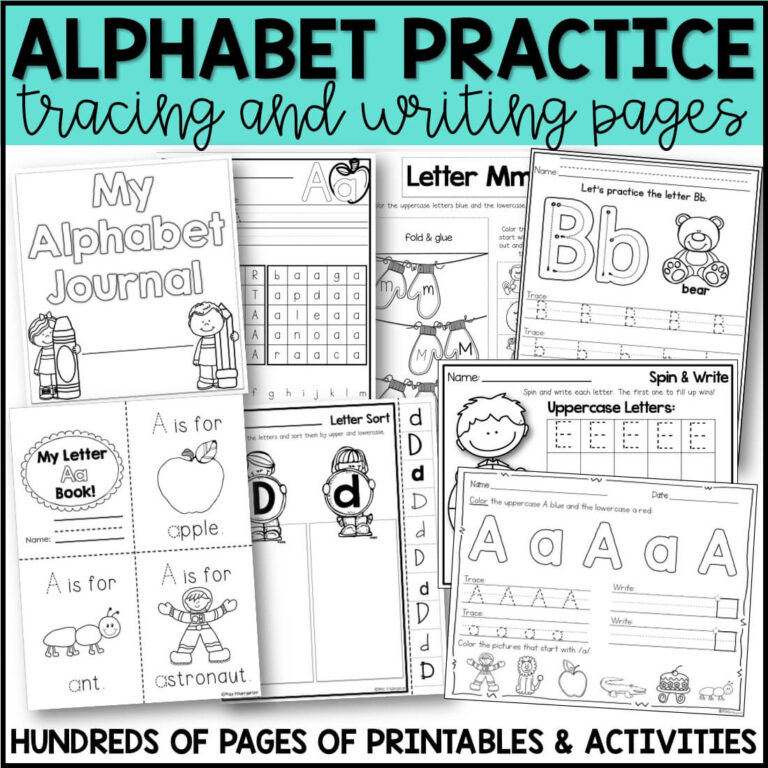 Alphabet Practice Centers and Activities BUNDLE - Miss Kindergarten