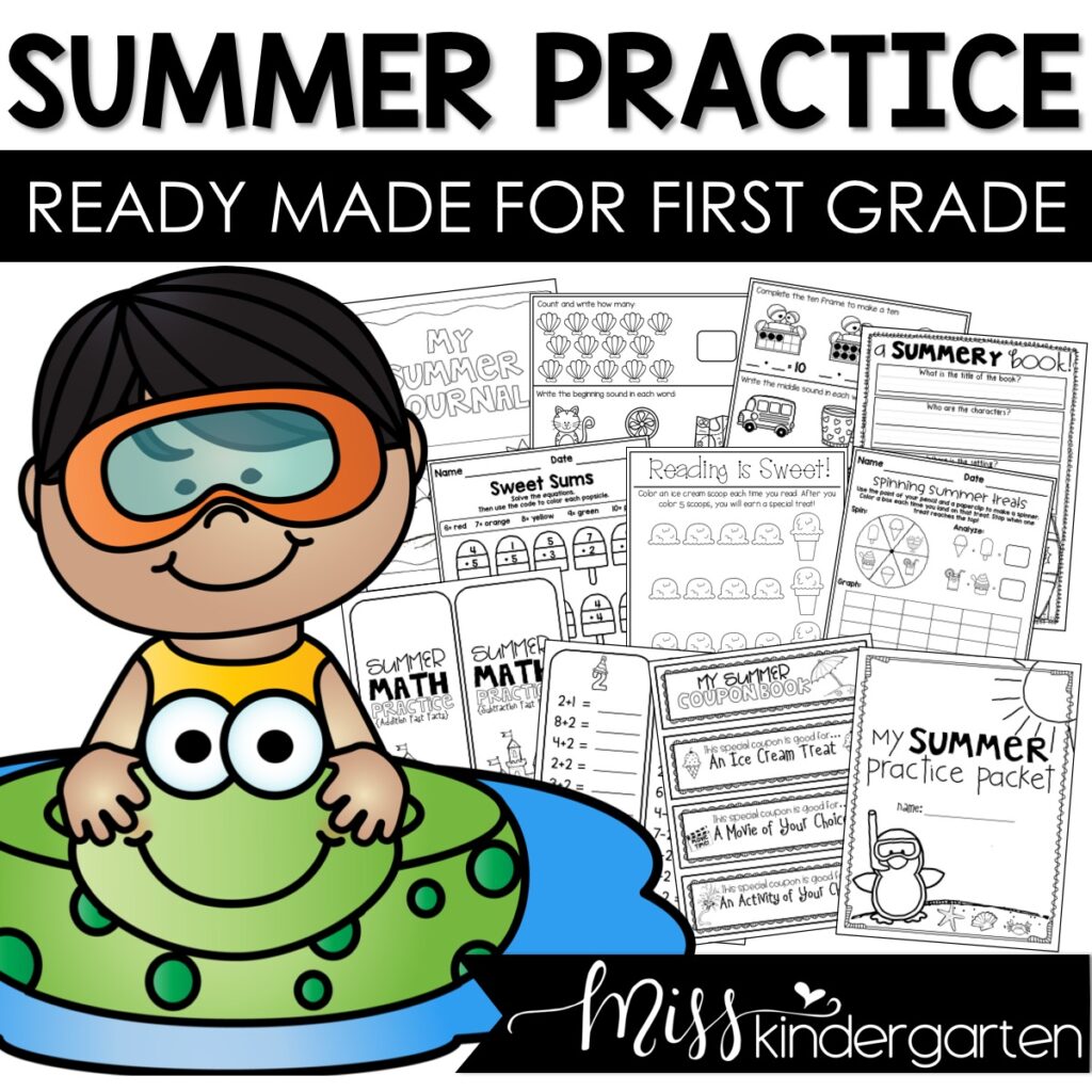 Kindergarten Summer Review Packet | Summer Practice of Kindergarten ...