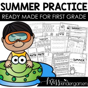 Free Summer Practice Printables - Miss Kindergarten
